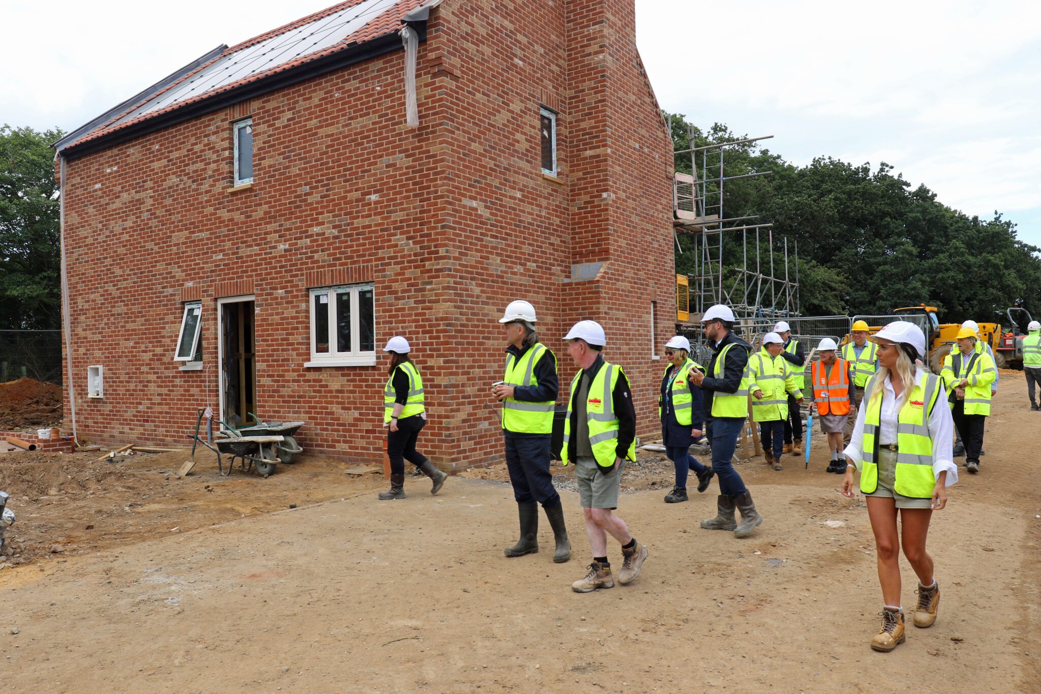 Good progress on net zero homes at Northrepps - Broadland Housing ...